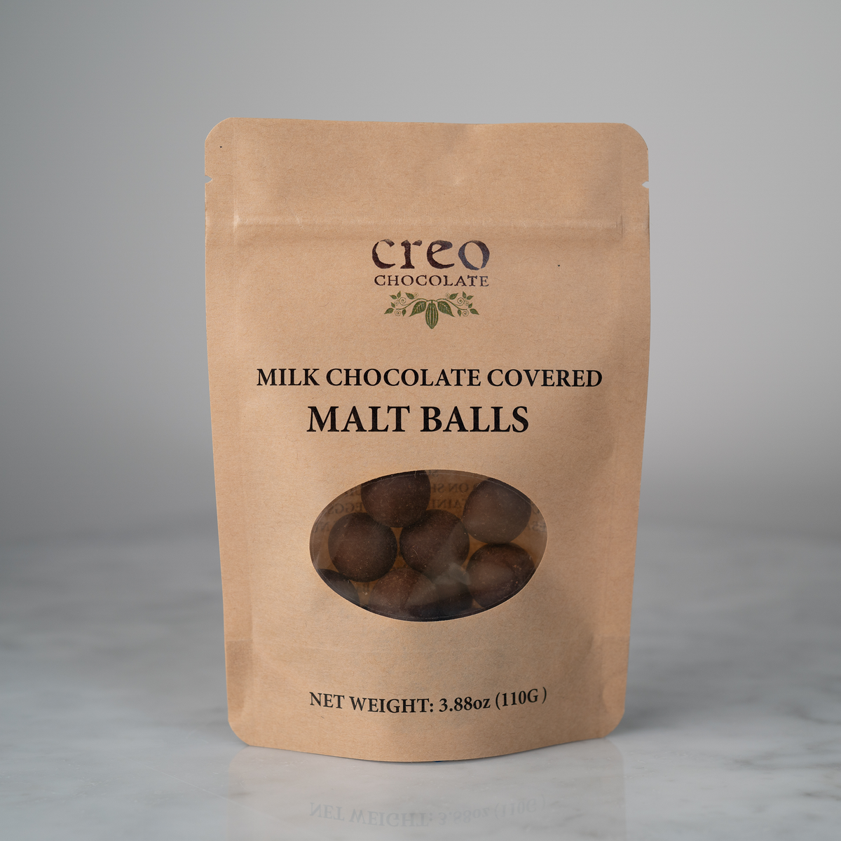 Milk Chocolate Malt Balls | Chocolate Covered Snacks | Creo Chocolate